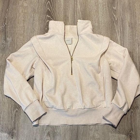 Varley | Tops | Varley Darah Cream Halfzip Sweatshirt S | Poshmark